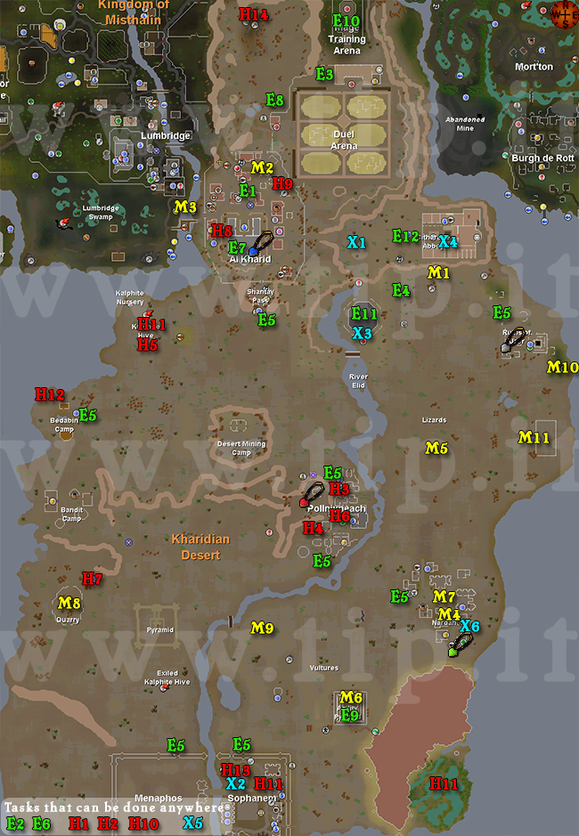 Desert Task Map - Pages :: Tip.It RuneScape Help :: The Original ... Desert Task Map - Pages :: Tip.It RuneScape Help :: The Original ...